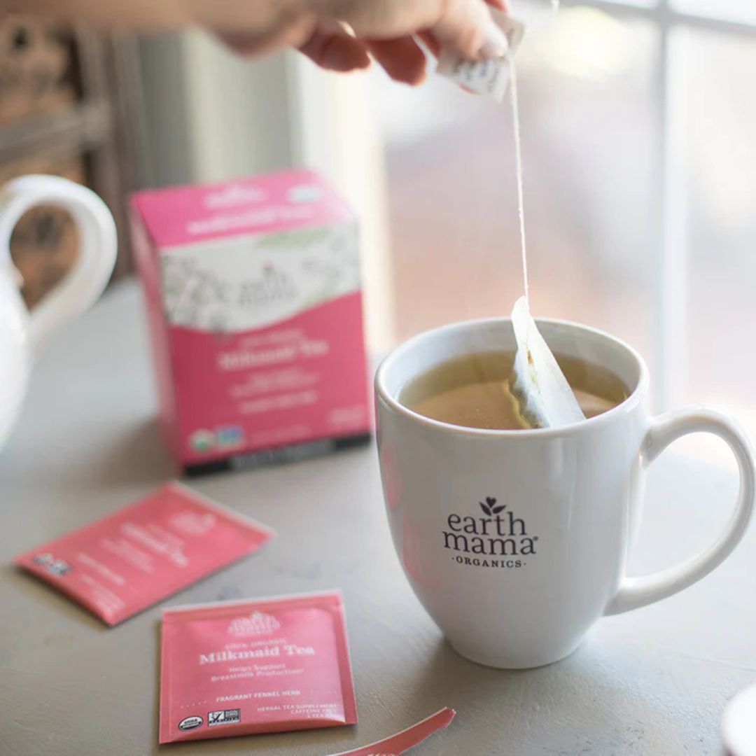 Earth Mama Organic Milkmaid Tea for Breastfeeding 16 Sachets (35g ...